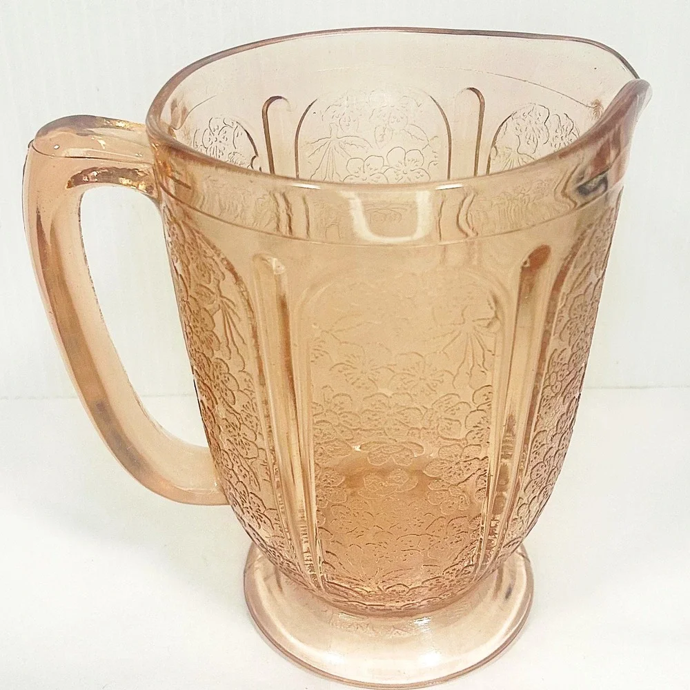 Jeannette Glass | Dining | Vintage Jeanette Pink Depression Glass ...